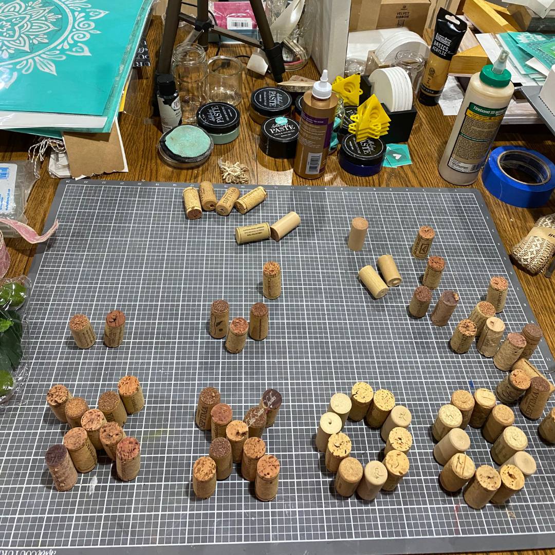 Cork Craft Ideas for Valentine's Day - Little Sister Chalks