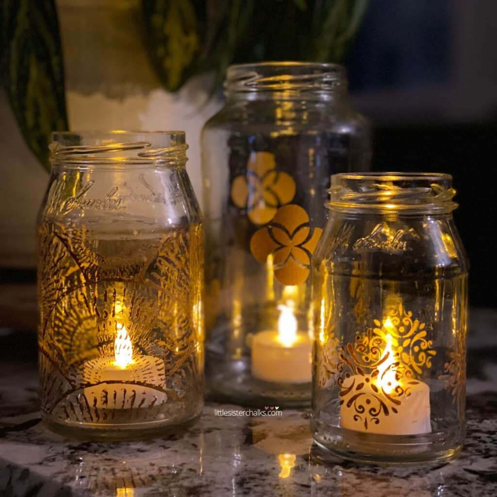 Easy Glass Jar Upcycle Project - Little Sister Chalks